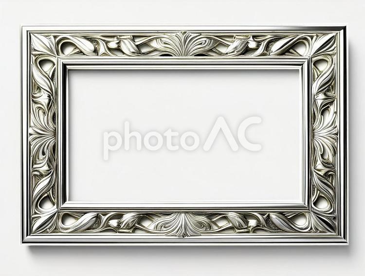 銀色の額縁 - No: 31270515｜写真素材なら「写真AC」無料（フリー）ダウンロードOK